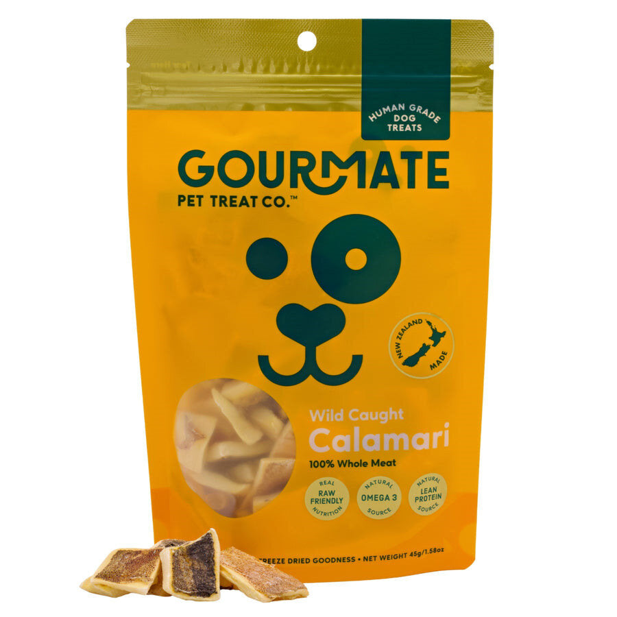 Gourmate - Wild Caught Calamari 45g – The Natural Petshop Limited